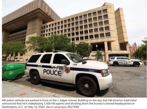 F.B.I. Moving into the Building That Housed the US Agency for ...