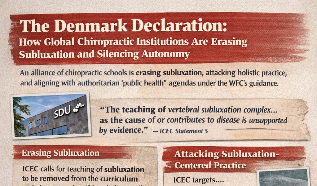 The Denmark Declaration: How Global Chiropractic Institutions Are ...