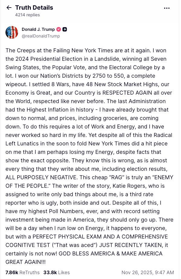 Trump is not a Lame Duck President. But He is likely a Sundowning One.
