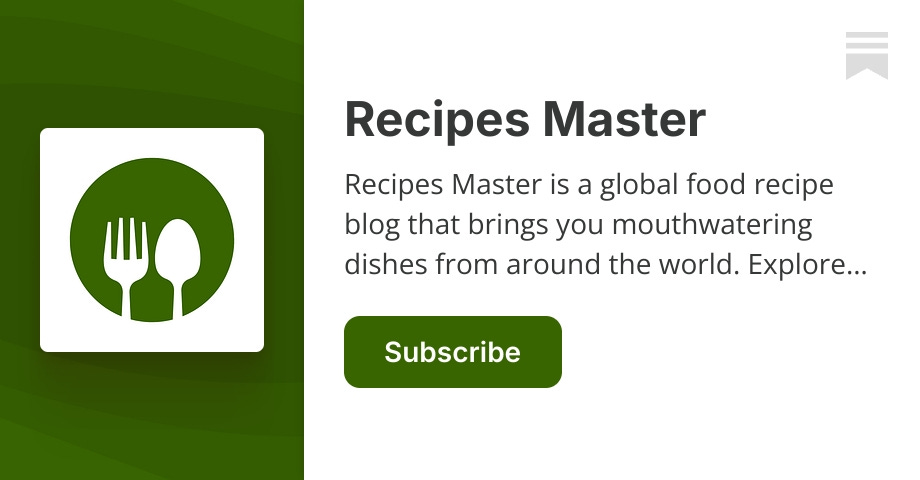 Recipes Master | Substack