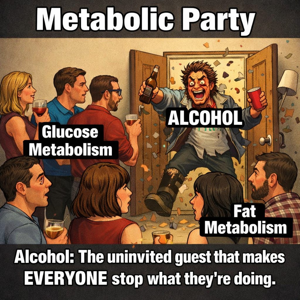 Alcohol: The Body's REAL Preferred Fuel? (Or Why 'Preferred' is a ...