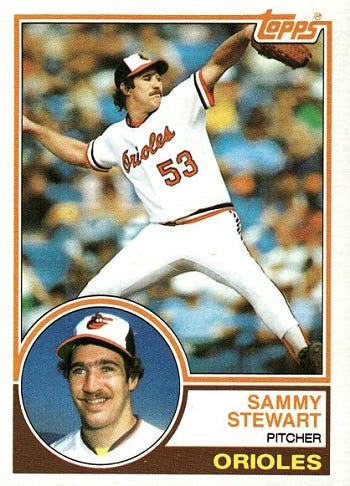 Sammy Stewart 'Stood Up' to October Foes - by Wax Pack Gods