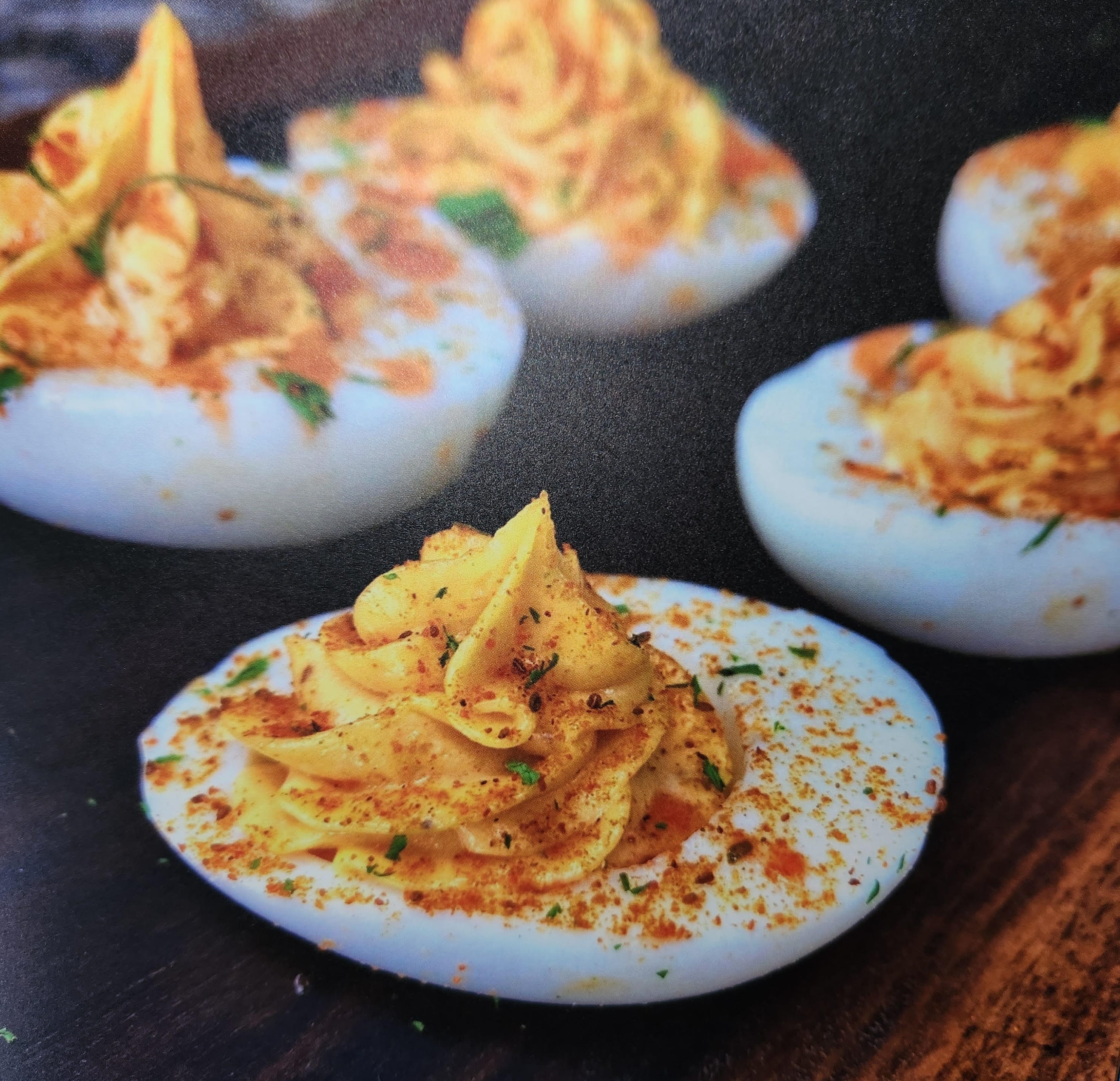 Spicy Old Bay Deviled Eggs - Roux Girl