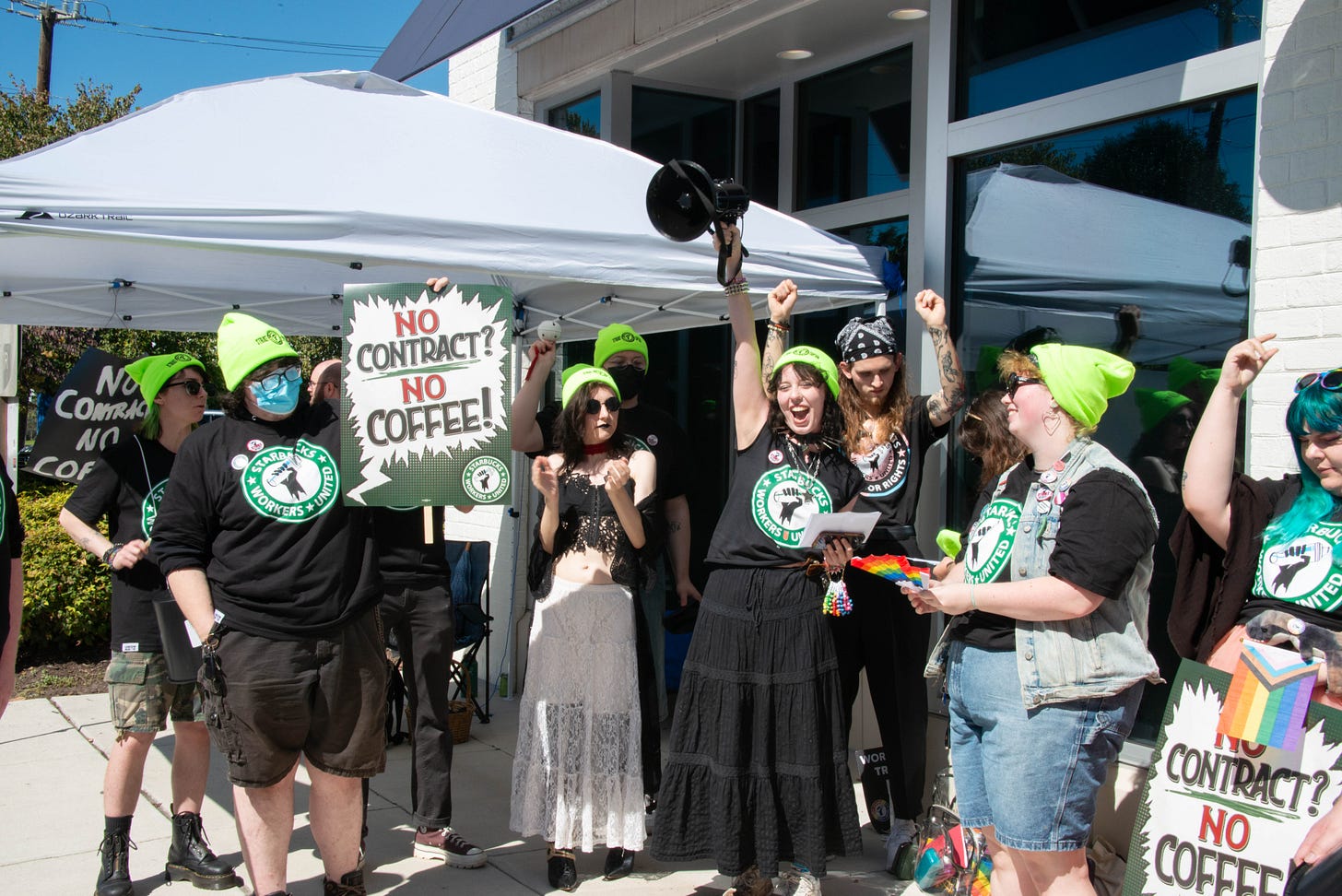 Starbucks Workers On Strike Now, So Go Fight Over Bear Mugs Someplace Else