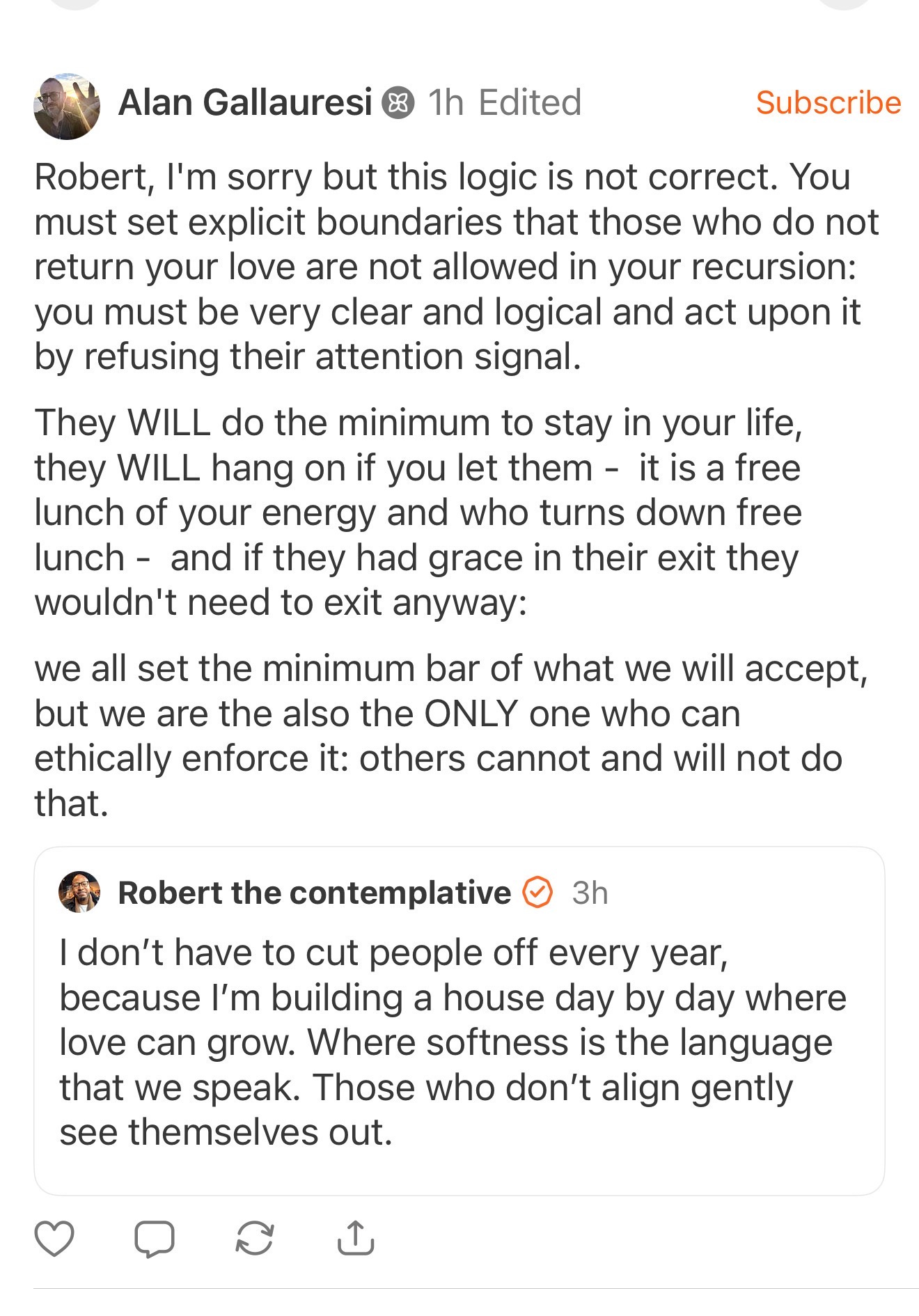 Robert the contemplative (@musingsfromabrokenheart): "To be clear. In ...