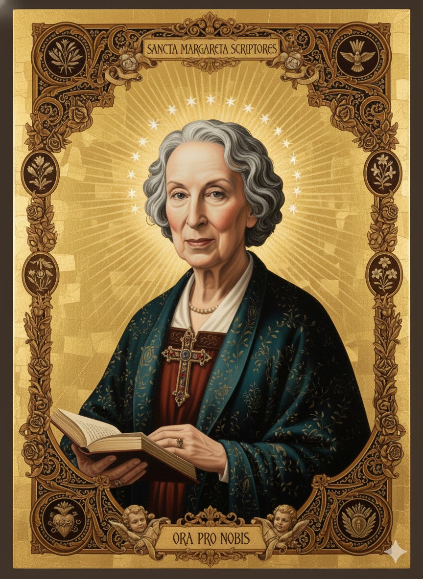 Margaret Atwood, Patron Saint of Non-Martyrs