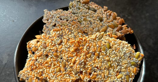 Gluten-Free Seeded Crackers - by Laila Mirza