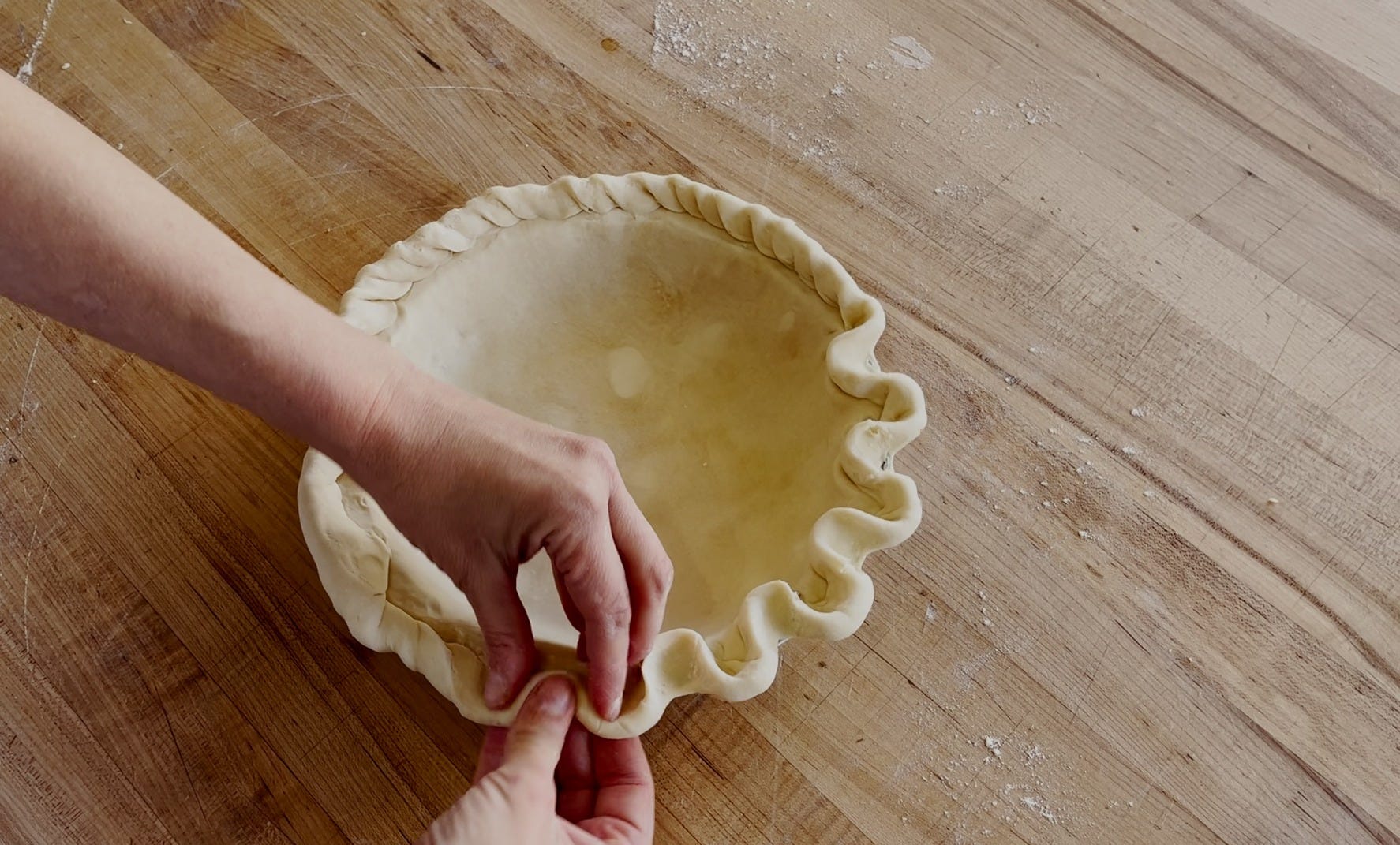 How to Roll-Out and Crimp Pie Dough - by Lisa Ludwinski
