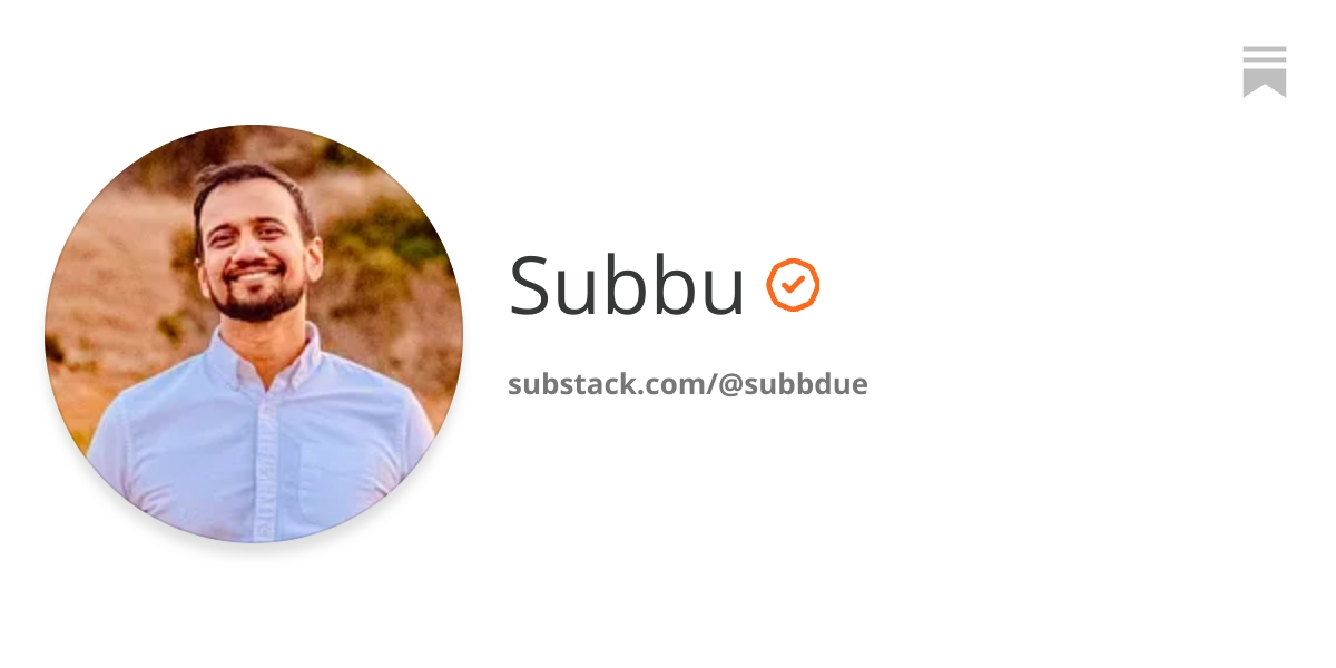 Subbu | Substack