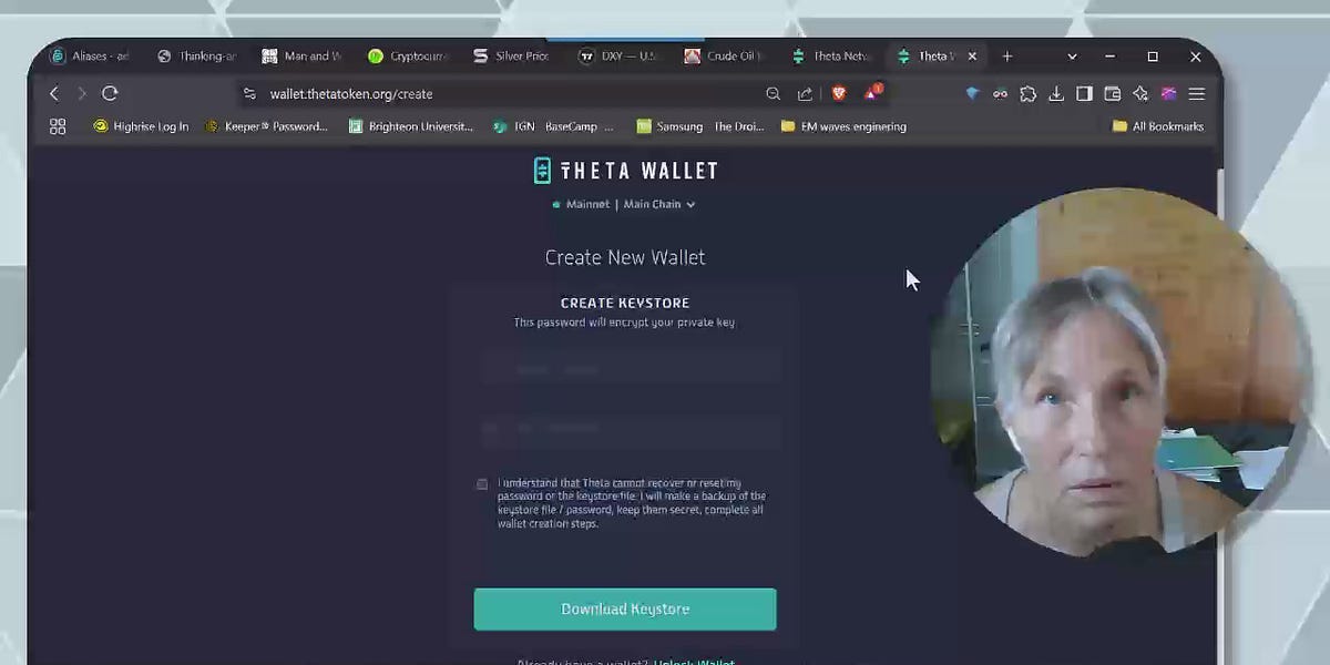 How to make a Theta crypto wallet