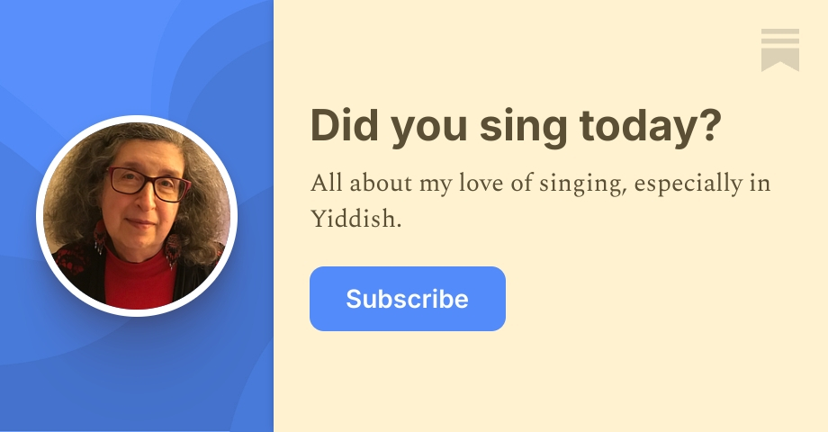 Those Were the Days - by Beth Dwoskin - Did you sing today?
