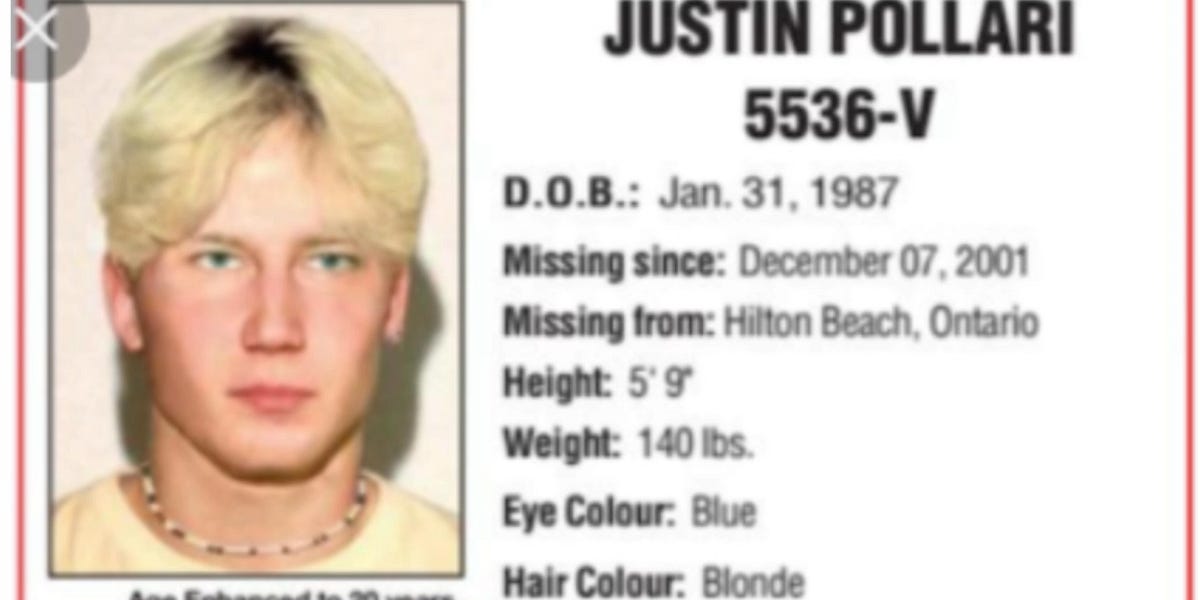 2001 Cold Case: Where is Justin Pollari?