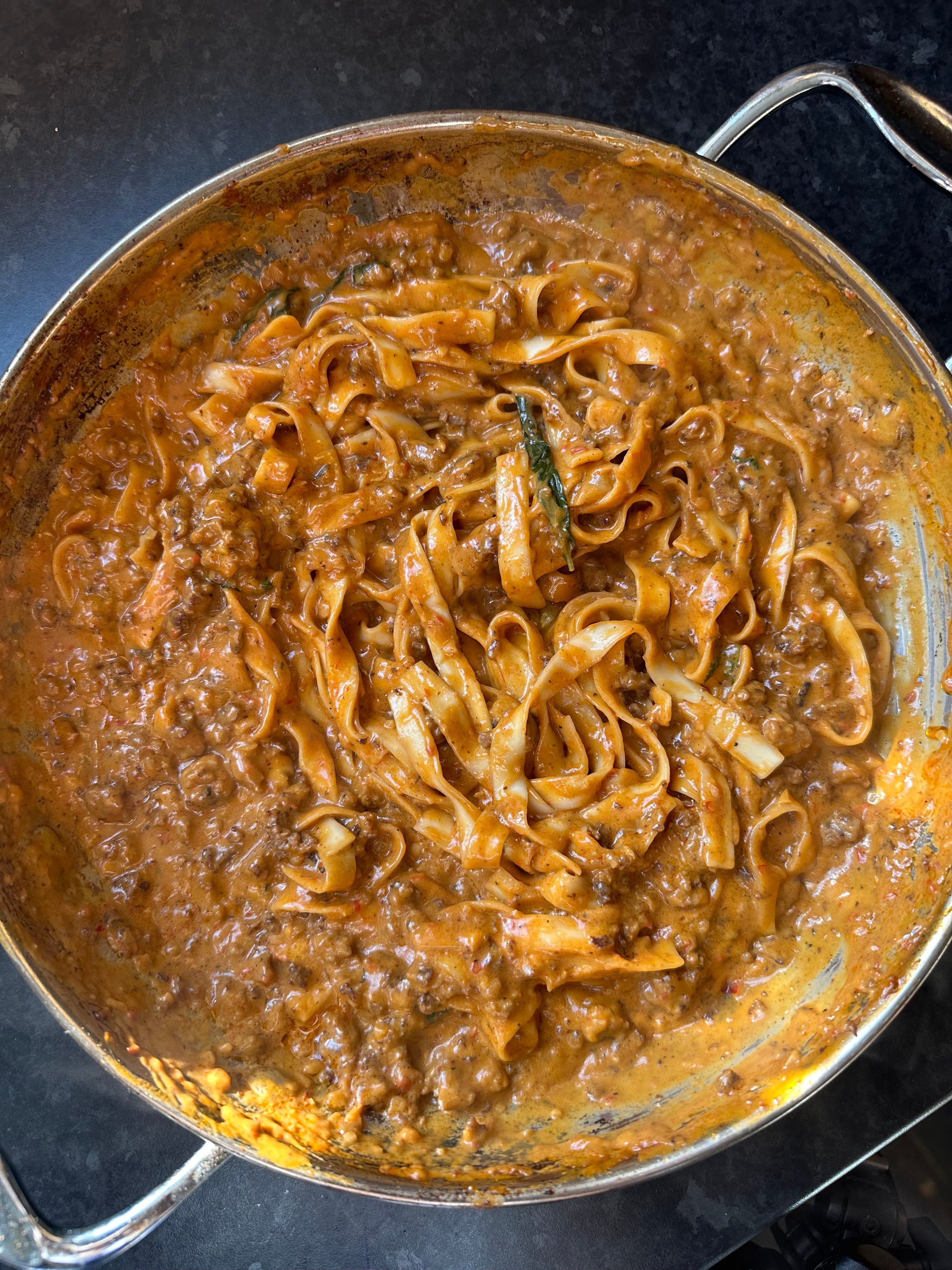Crispy Beef & Sambal Noodles - by Laila Mirza