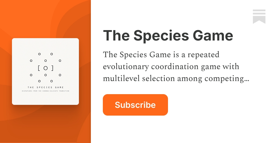 The Species Game | Eoin Gleeson | Substack