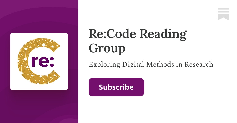 Re:Code Reading Group | Substack