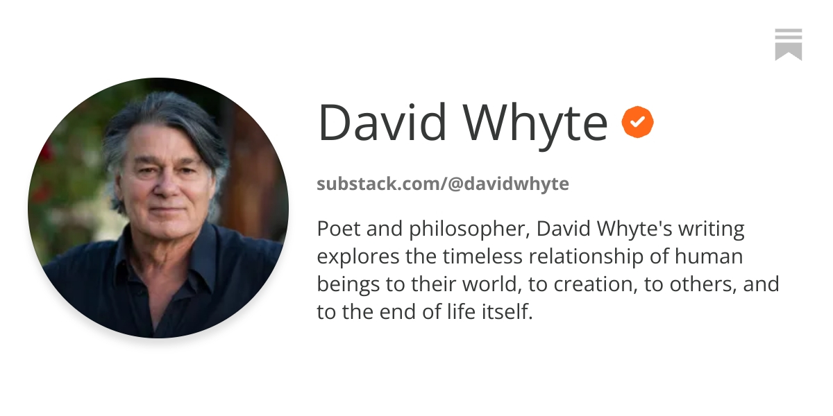 David Whyte | Substack