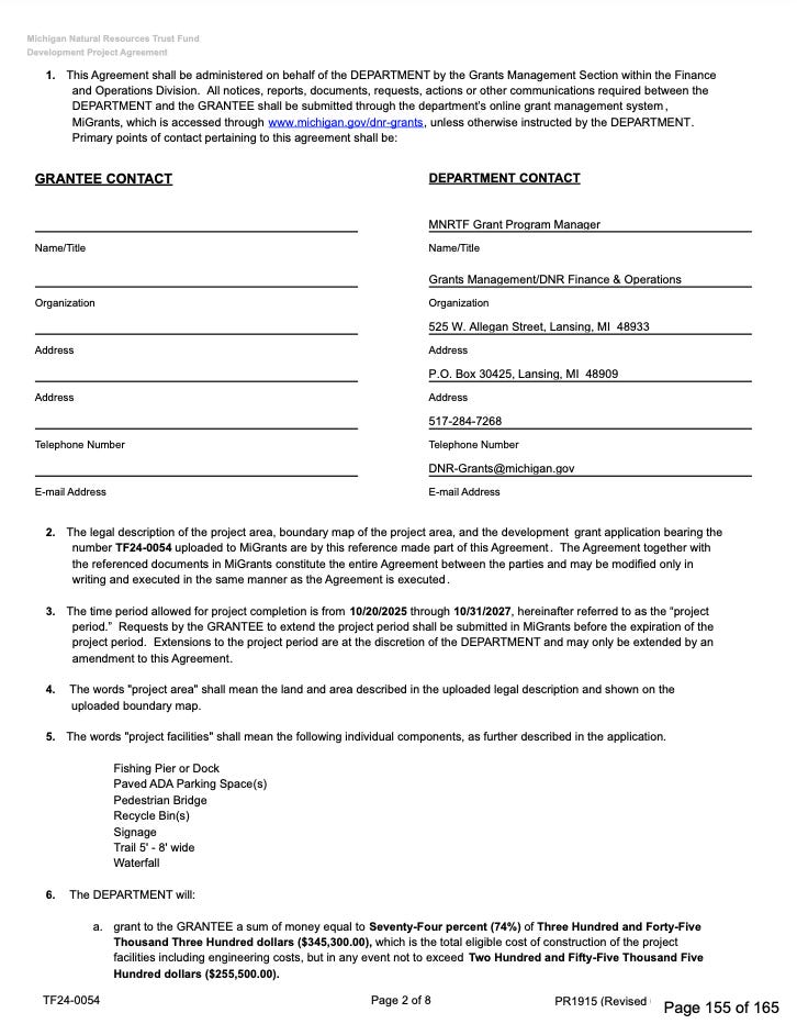 County Receives Grant for Lewis Emery Park