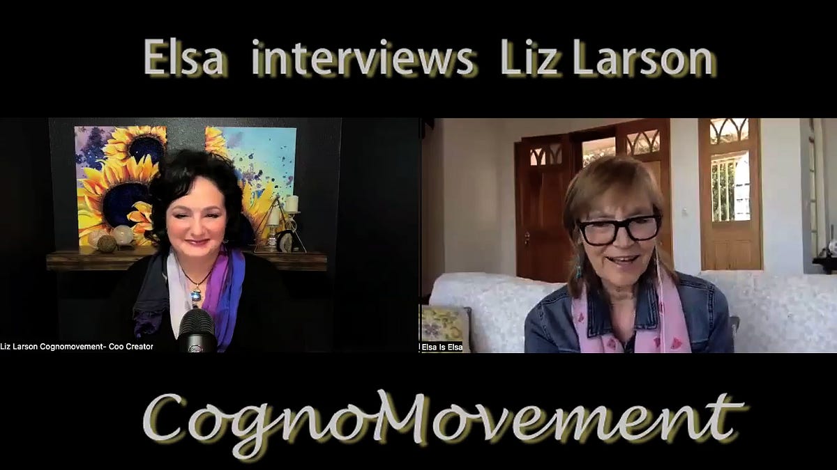 THE AMAZING LIZ LARSON, COGNOMOVEMENT CO-CREATOR.