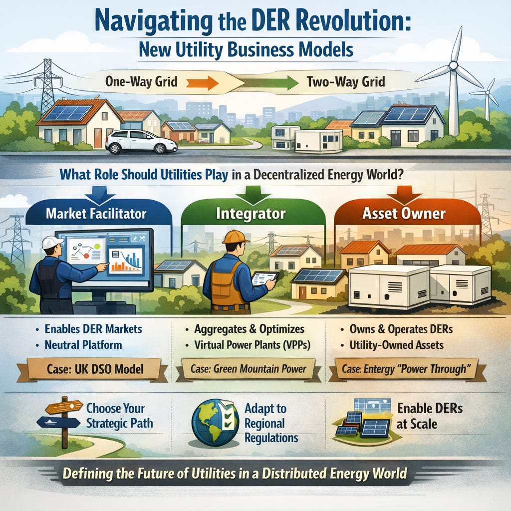DERs: Three Utility Business Models for the DER Era