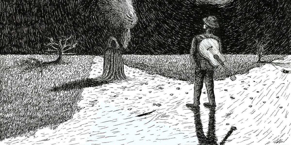 Mr. Johnson and The Devil: Walking Side by Side