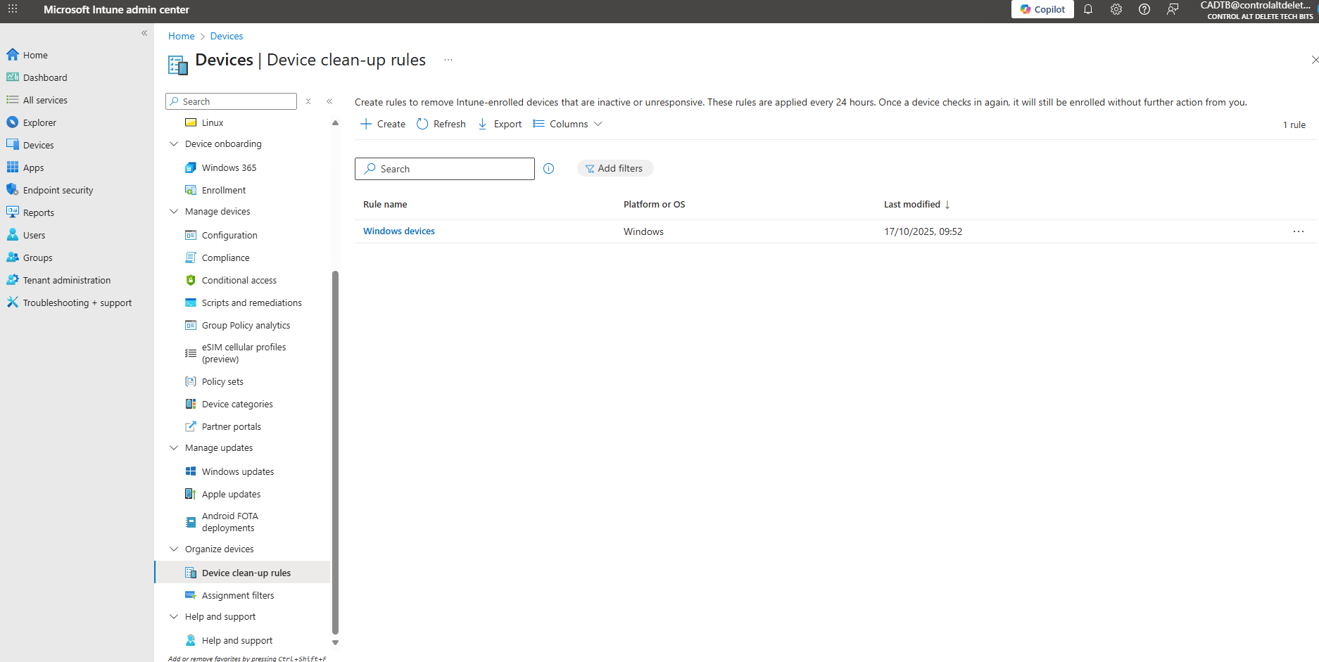 Keep Your Intune Tenant Clean with Intune Device Cleanup Rules and ...