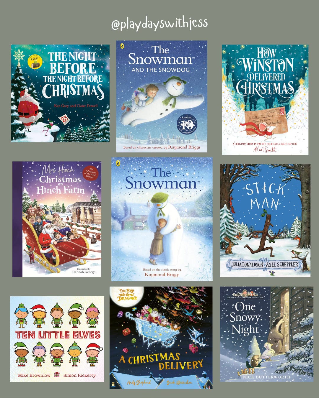 Christmas Book Recommendations - Play Days With Jess