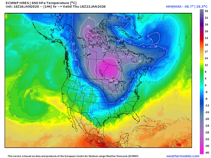 January 16, 2026 Friday Winter Weather - by Dr. Ryan Maue