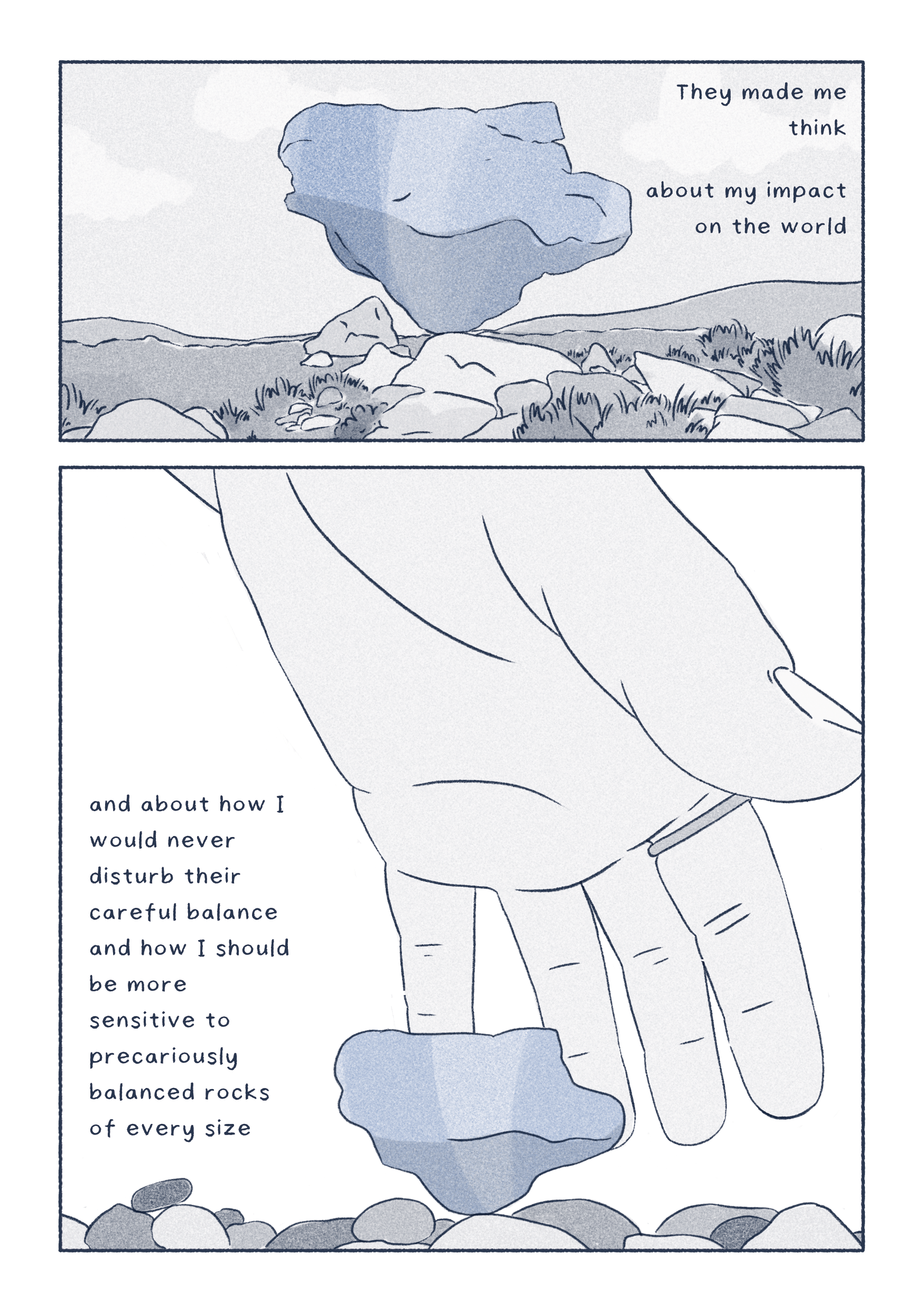 Illuminating letters: pebble hunting - by Natalie Harney
