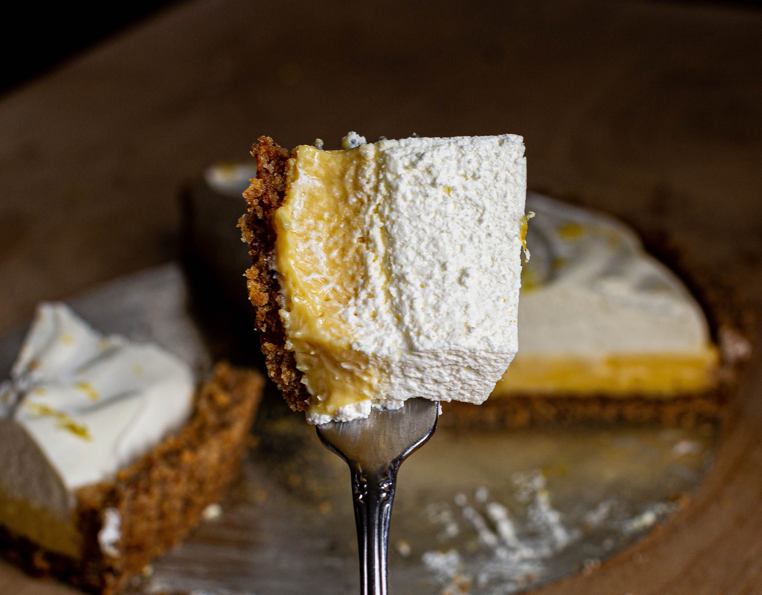 Lemon cream pie, buttered toast crust - by Martin Philip