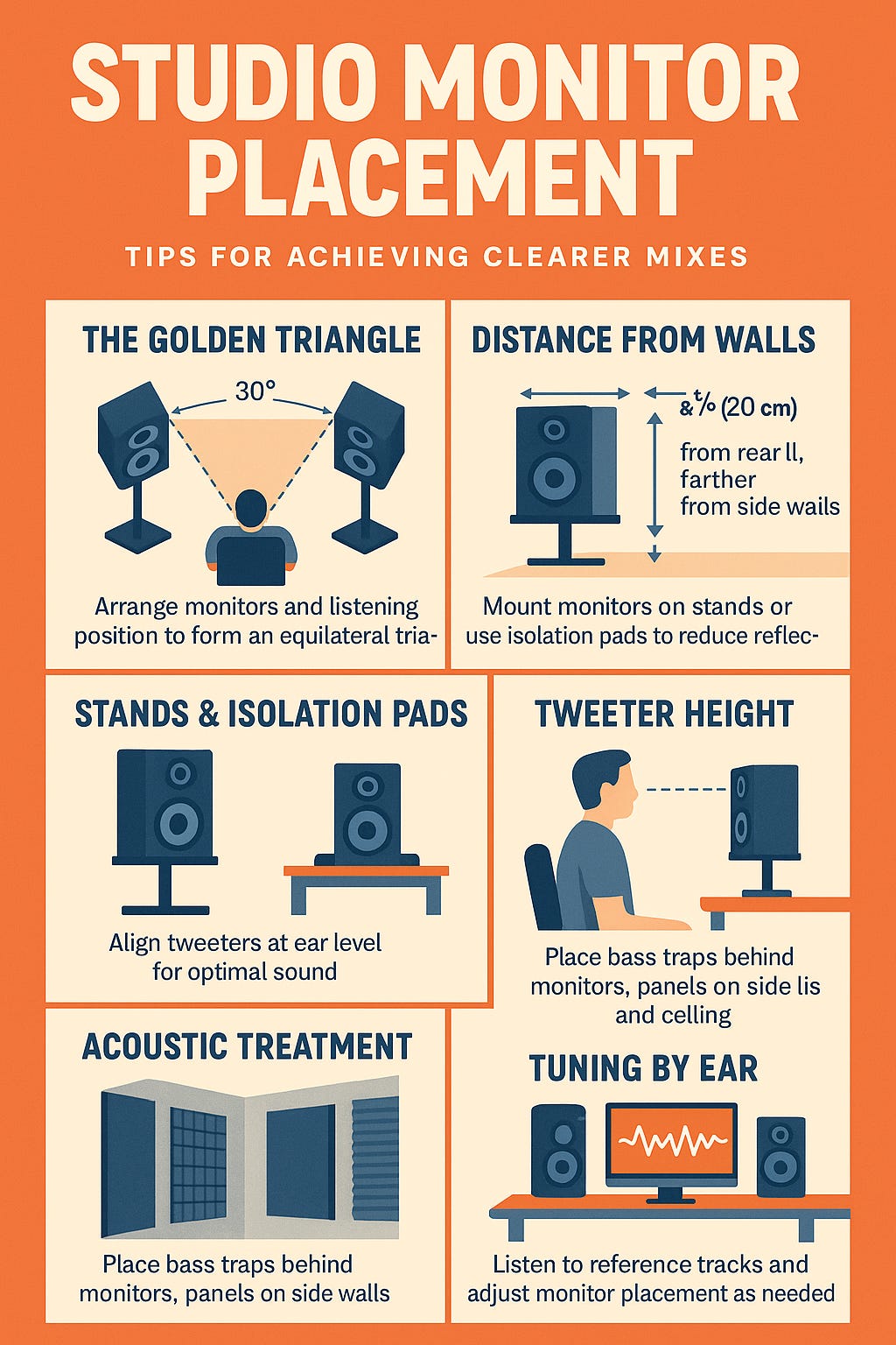 Studio Monitor Placement: The Golden Triangle - by Dubmatix
