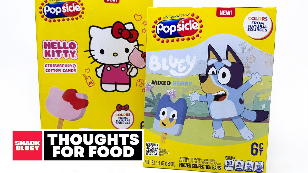 Bluey and Hello Kitty Popsicles head to your freezer. For real life.
