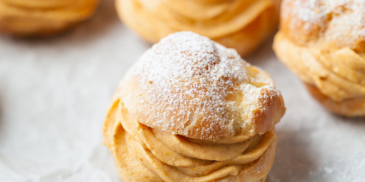 Gluten Free Pumpkin Cream Puffs - by Daniela Weiner