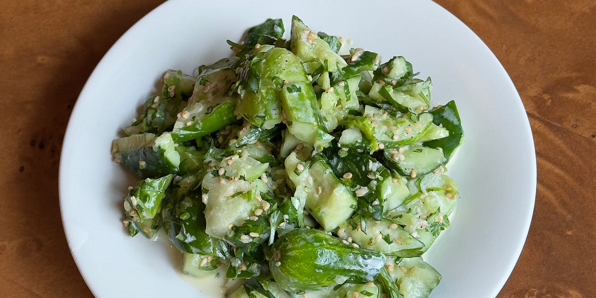 Sesame Cucumber Salad - by Max Baroni - Hot Side
