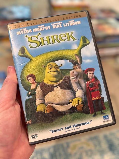 shrek dvd player