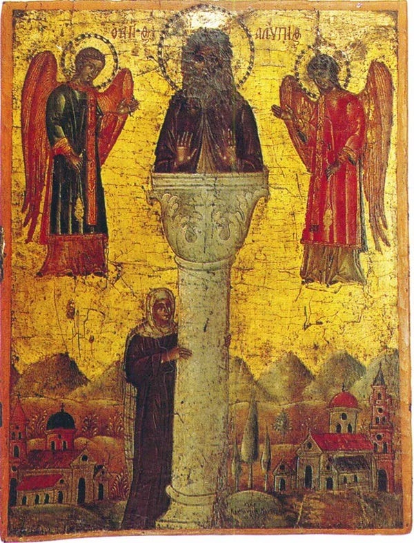December 9 (November 26): Alypius the Stylite and Iakovos the Hermit