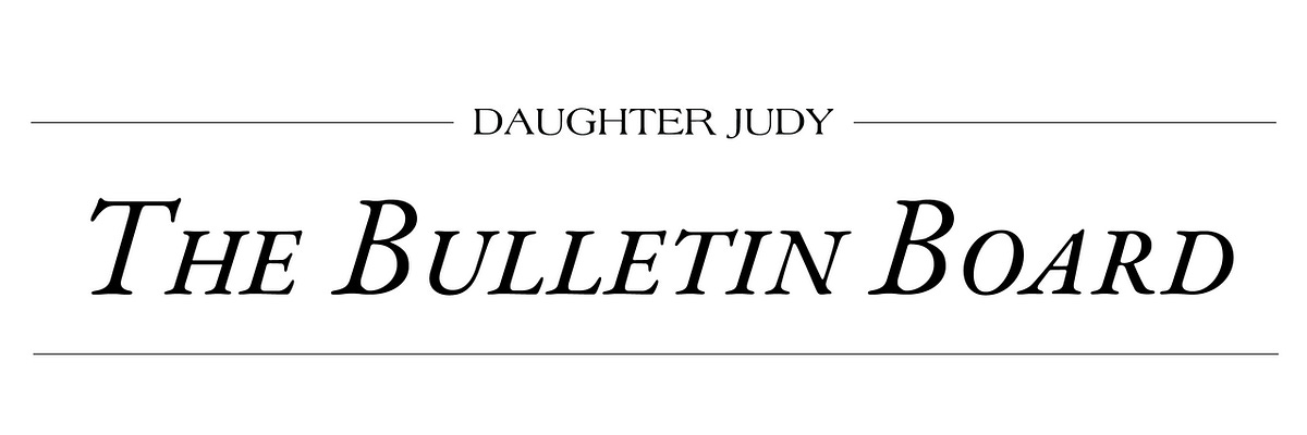 Daughter Judy | Substack