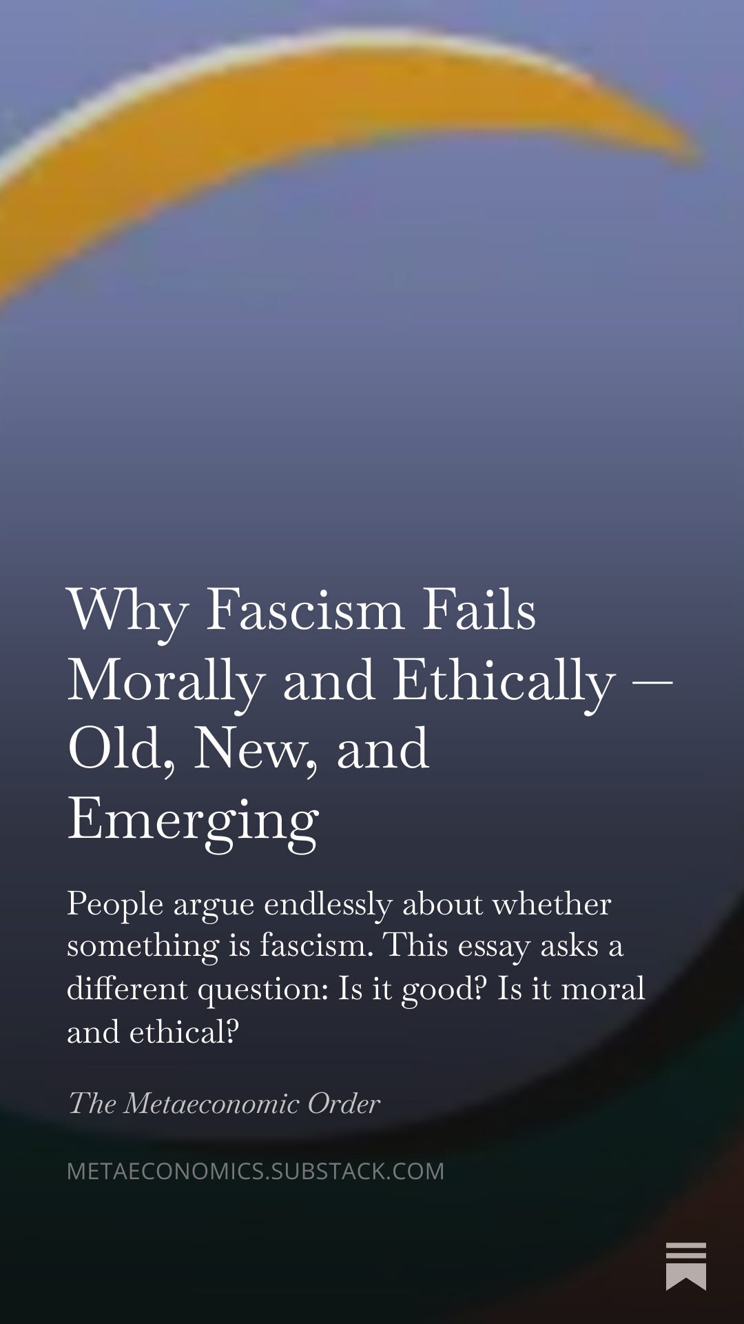 Why Fascism Fails Morally and Ethically — Old, New, and Emerging