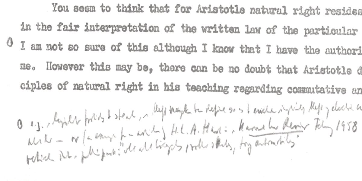 Strauss to Helmut Kuhn - Leo Strauss Foundation