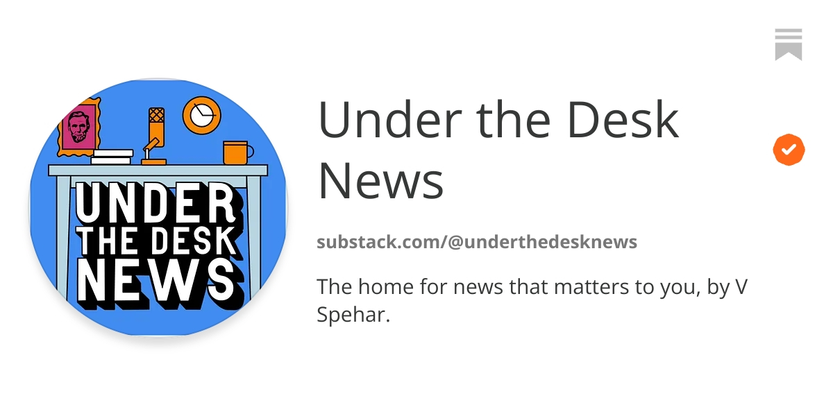 Under the Desk News | Substack