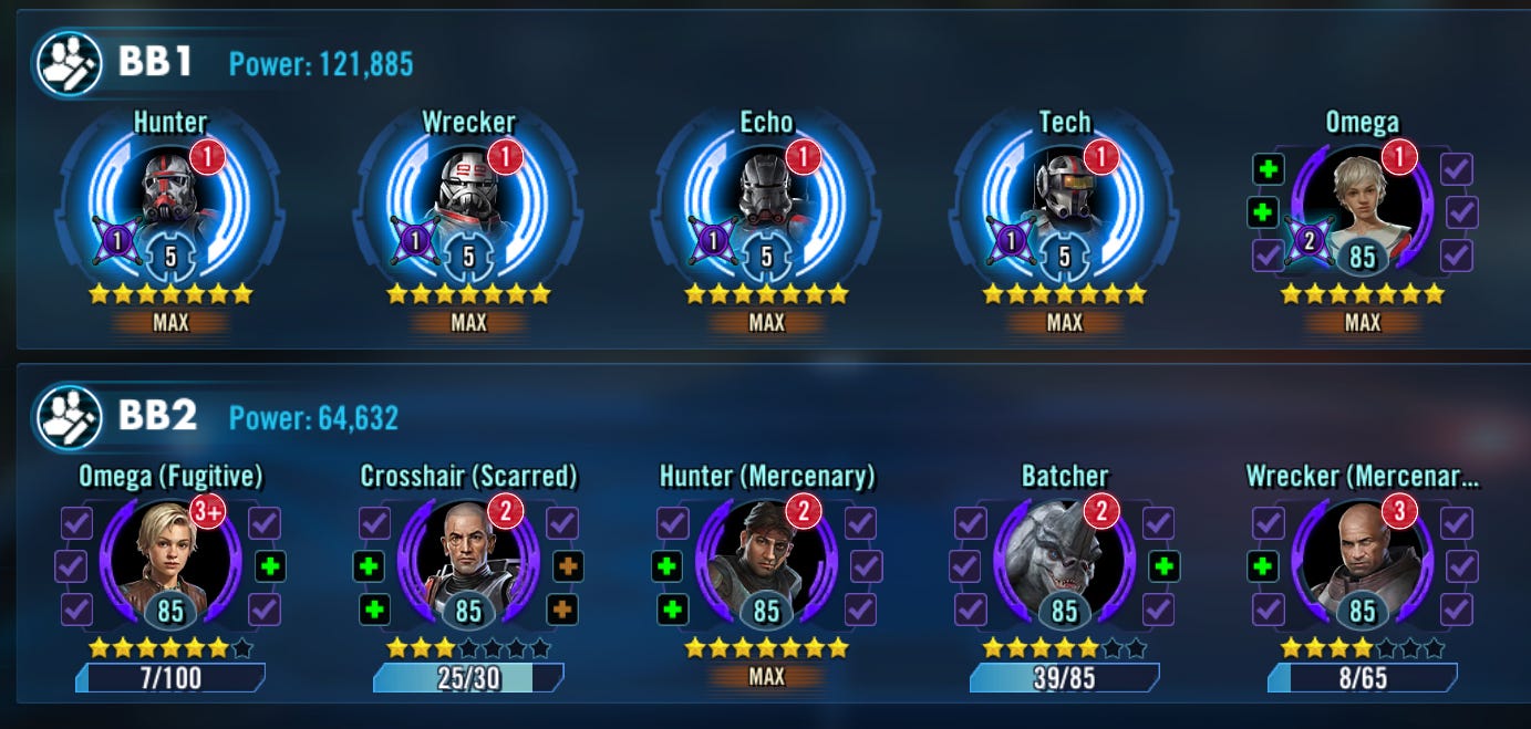 Conquest Feats and Team Building: SM-33