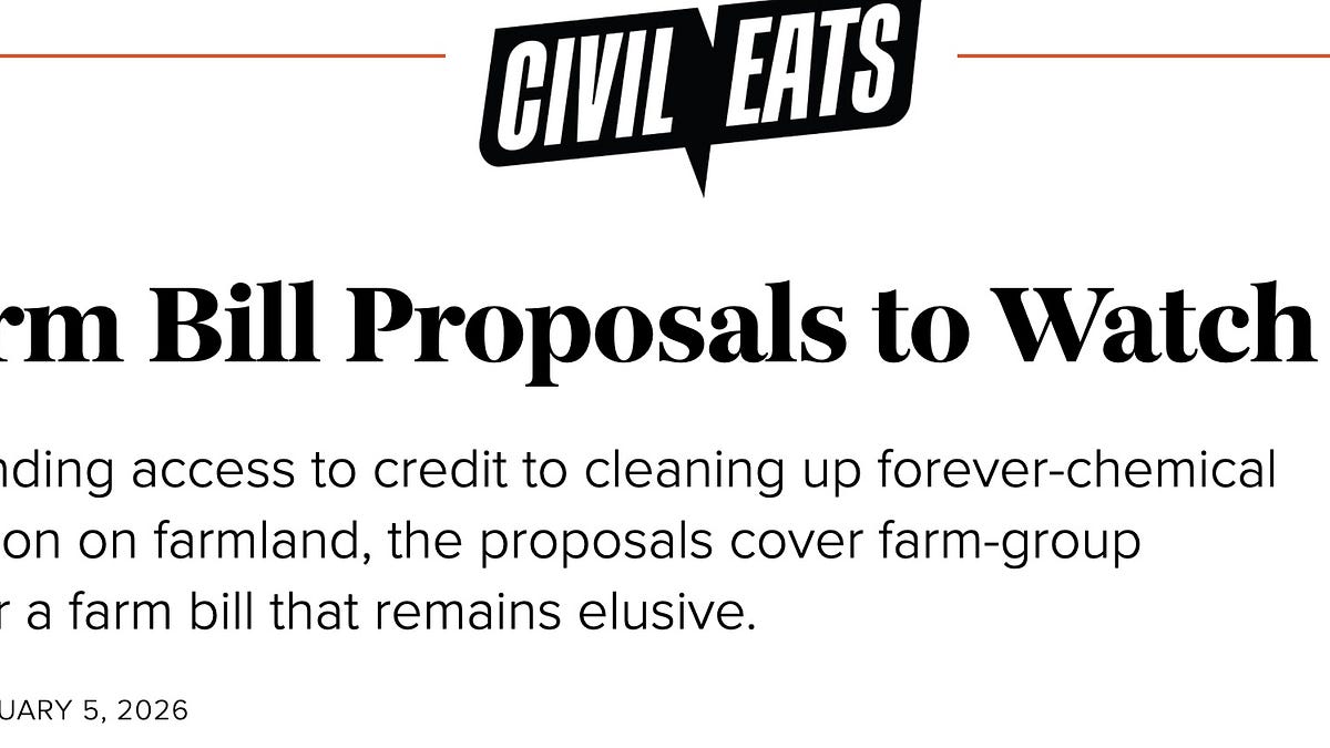 Some things we may see in the Farm Bill when it appears