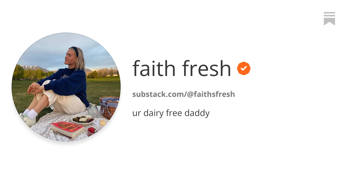 faith fresh | Substack