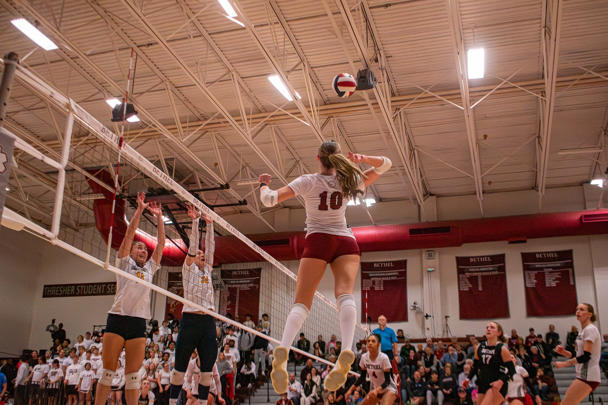 Bethel Volleyball Battles Past St. Mary in Five-Set Thriller