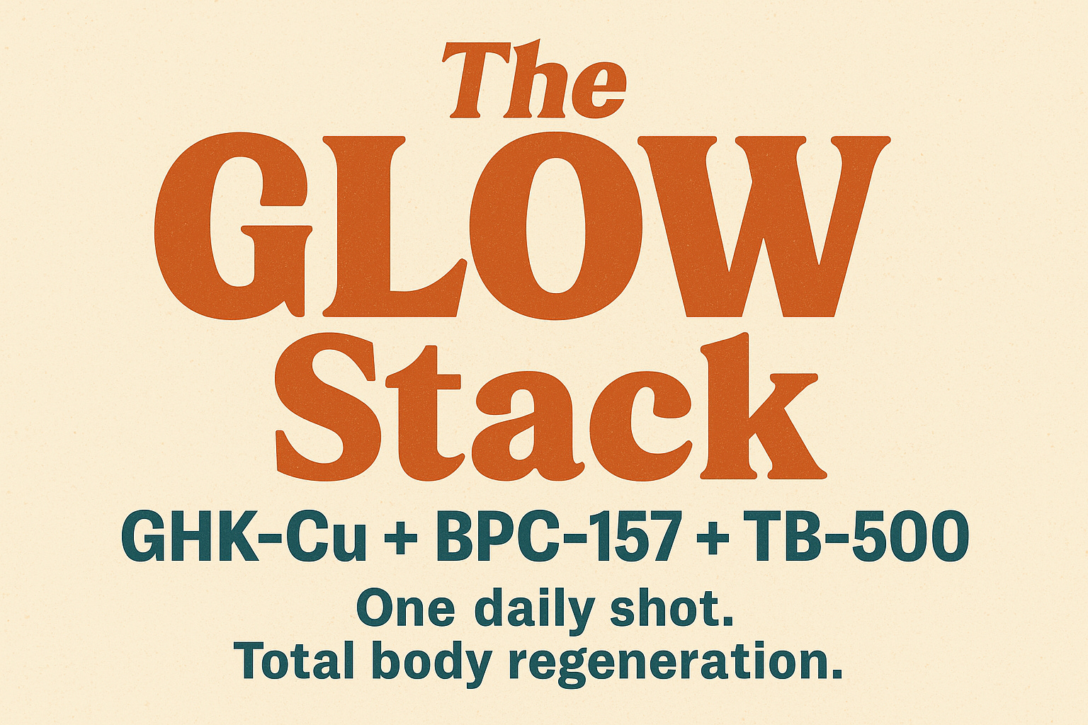 Peptide Tuesday: The GLOW Stack - GLP-1 Real Talk