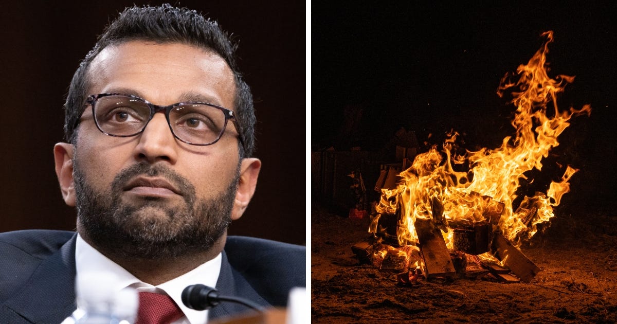 Kash Patel Finds “Burn Bags” Packed with Thousands of Russiagate Docs ...