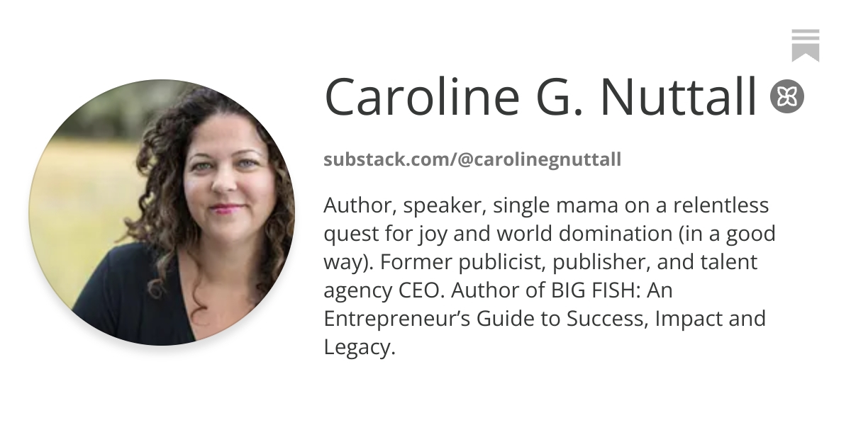Caroline G. Nuttall | Substack