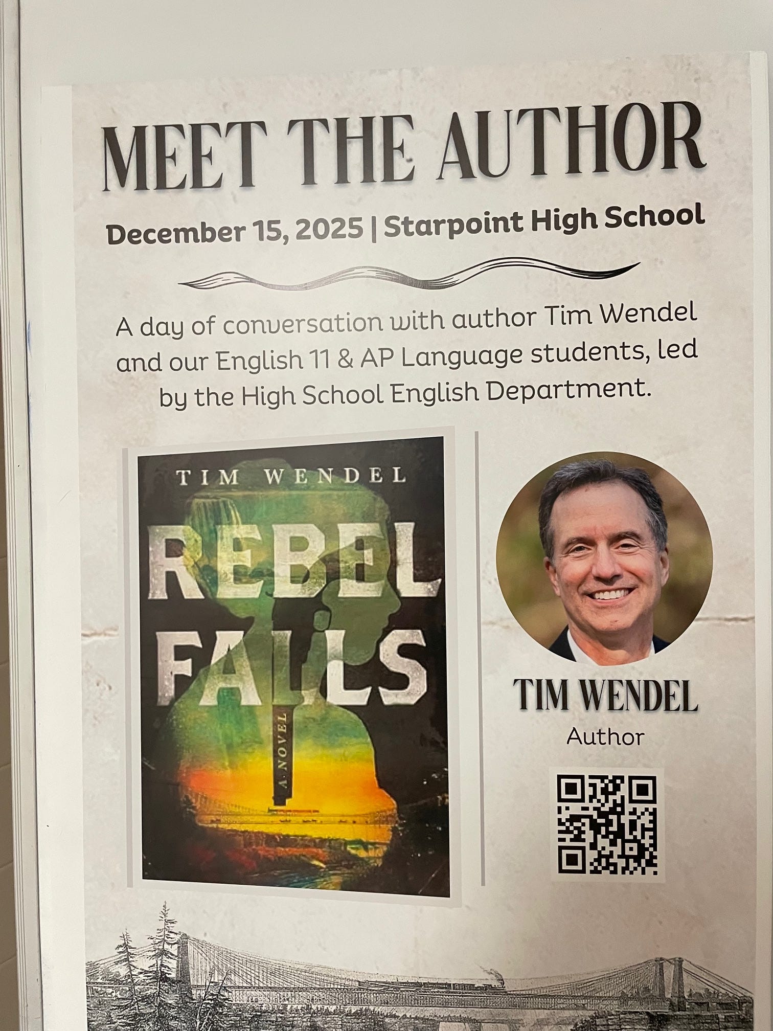 School visit sets the mood for sequel - by Tim Wendel