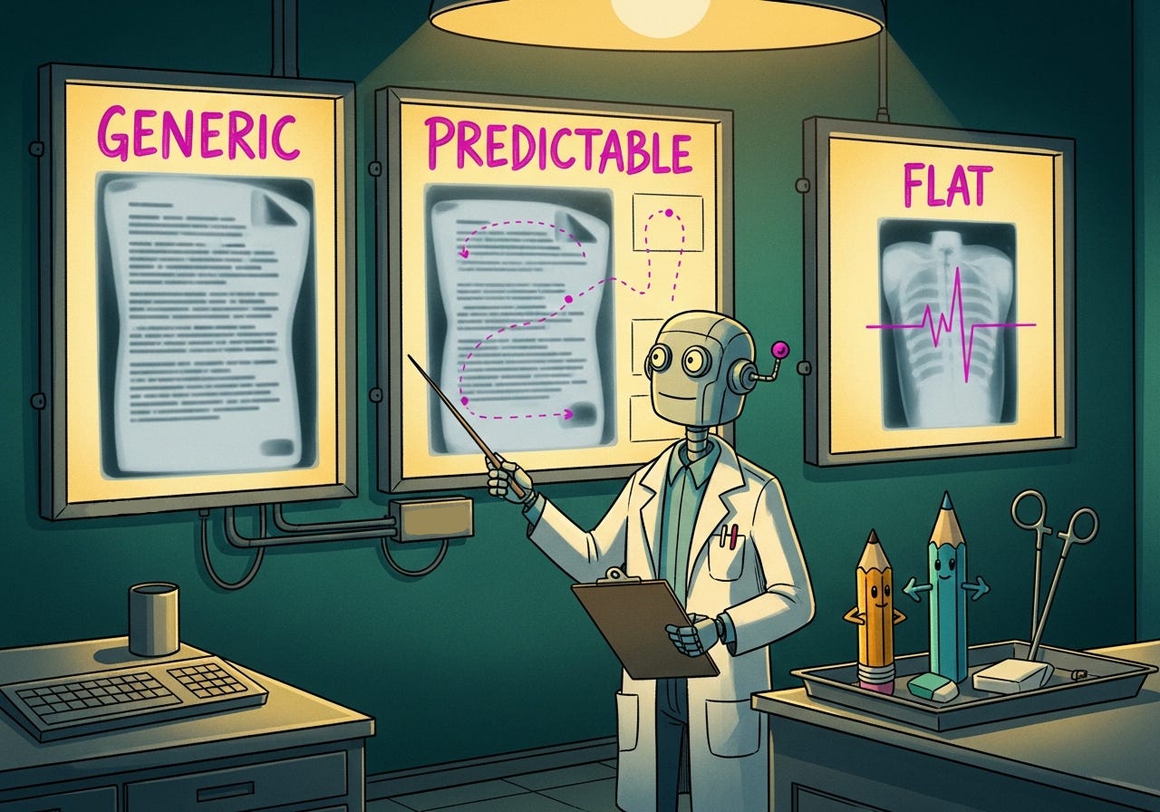 A System for unpredictable AI output