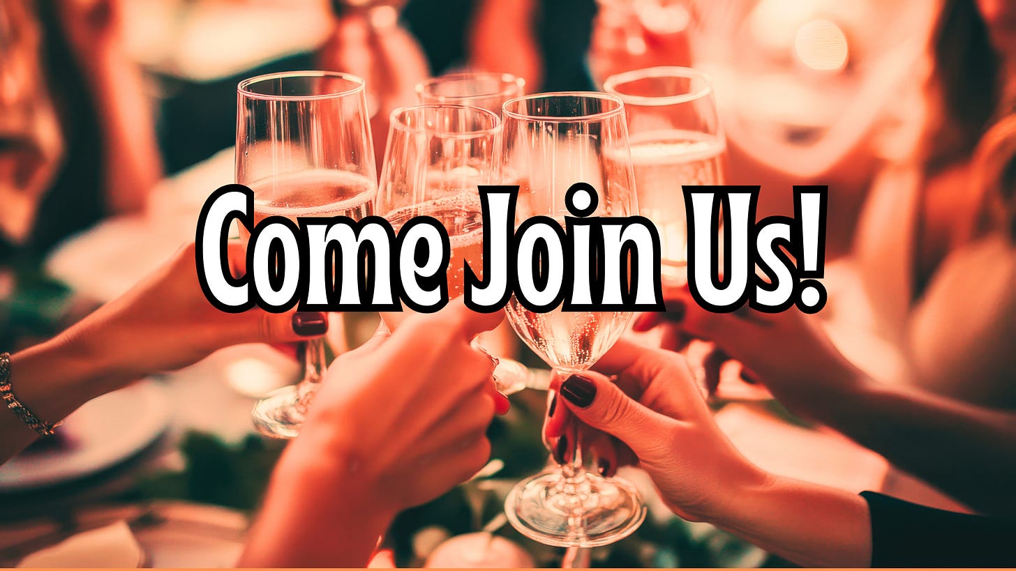 Come to a FREE, Live Substack Holiday Event!