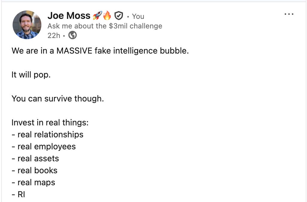 What am I doing? - by Joe Moss 🚀🔥 - AdvisorTechBook